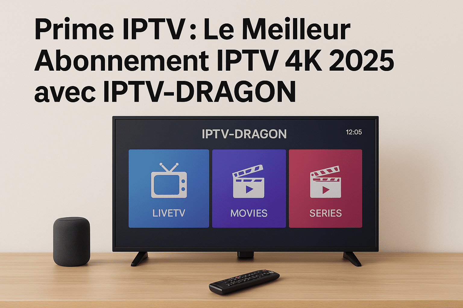 Prime IPTV : Exclusif Abonnement 4K 2025 avec IPTV-DRAGON