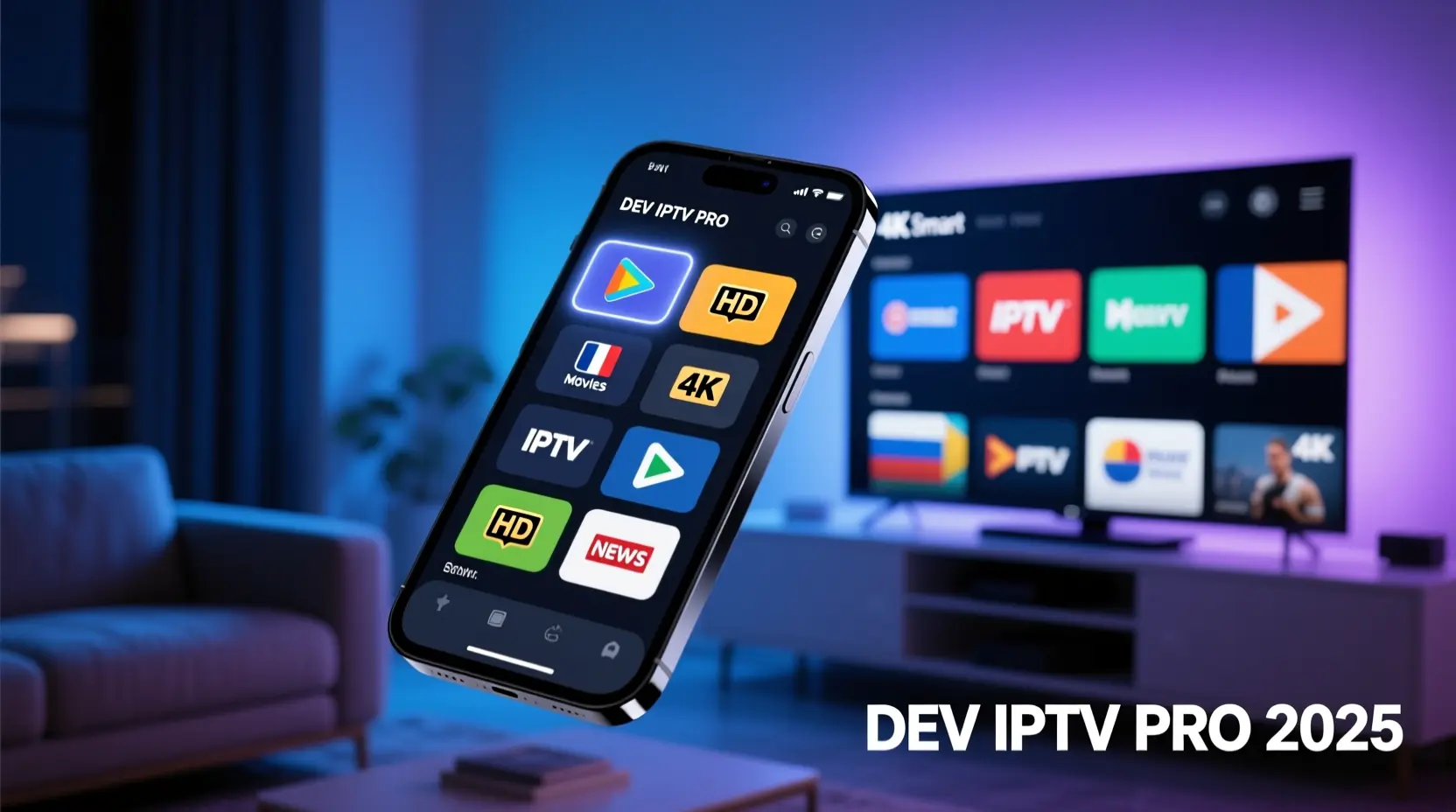 DEV IPTV PRO 2025 : Guide Exclusif Application 4K Android